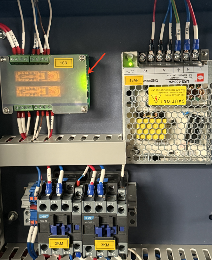 Laser power supply indicator not lighting up – OMTech DE